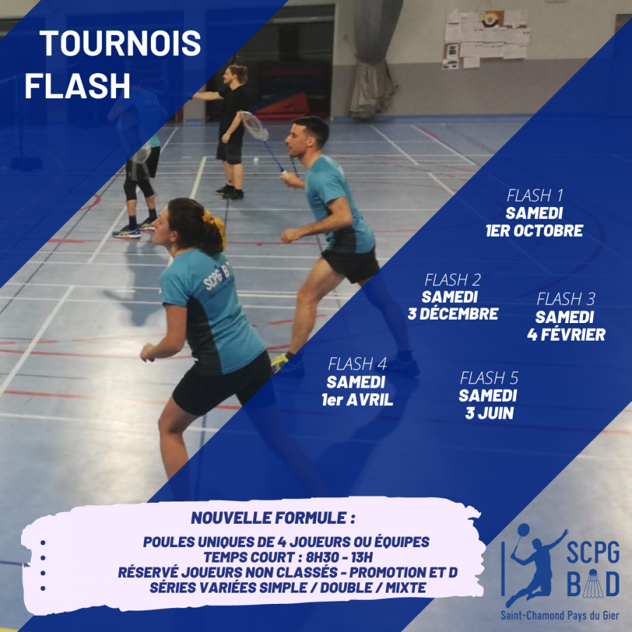 1er FlashBad à St Chamond – Comité Départemental Loire Badminton